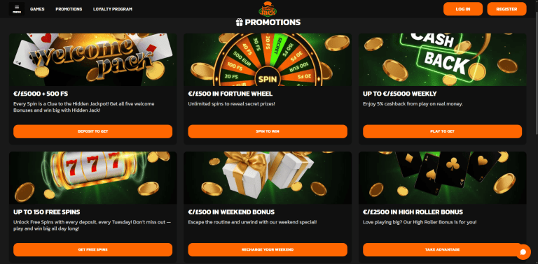 Hidden Jack sister sites | Bonus + No Deposit [January 2026]
